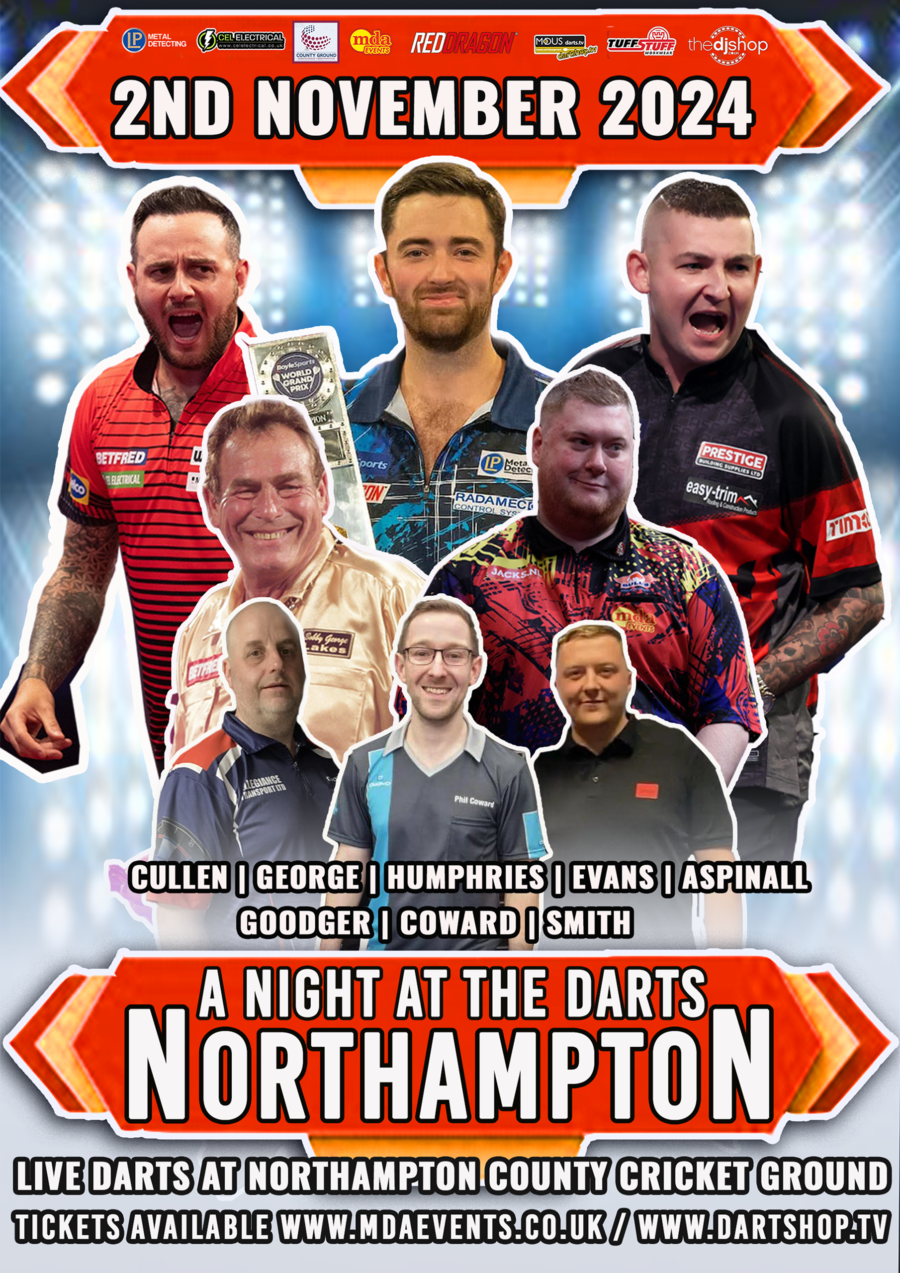 A Night At The Darts, Northampton (darts exhibition) - DARTS CALENDAR